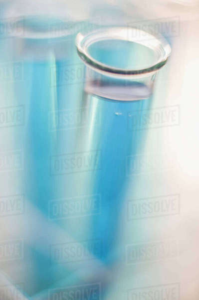 Close up of liquid in vials - Royalty-free Stock Photo | Dissolve