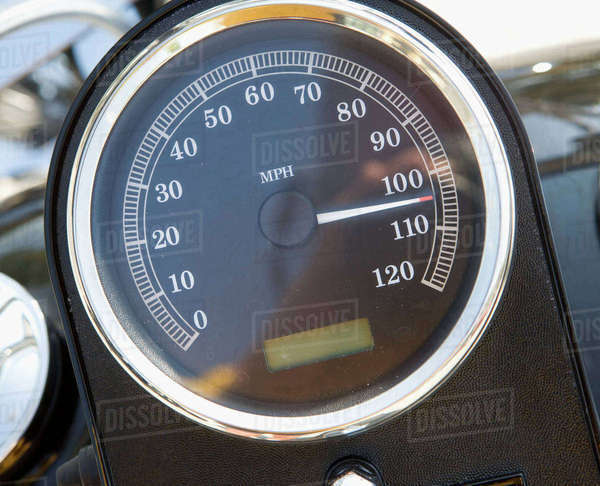 Close up of speedometer - Royalty-free Stock Photo | Dissolve