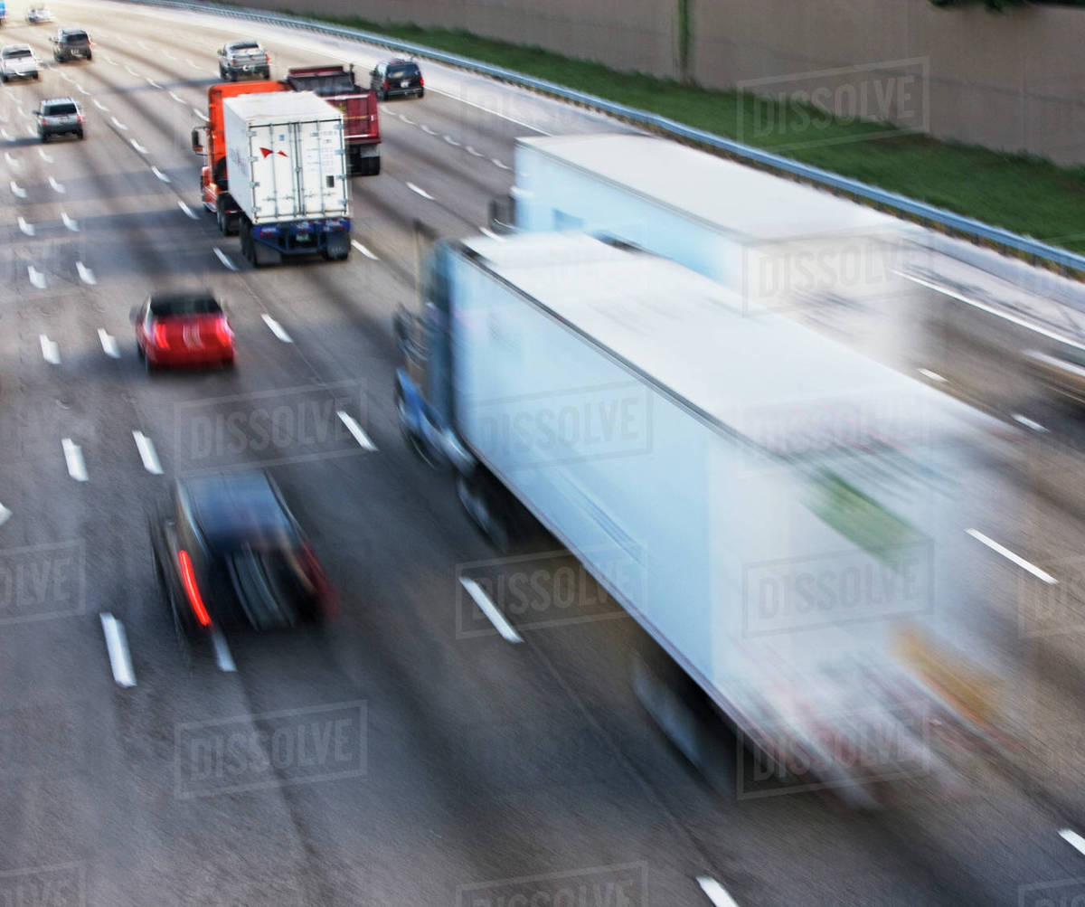 Highway traffic - Royalty-free Stock Photo | Dissolve