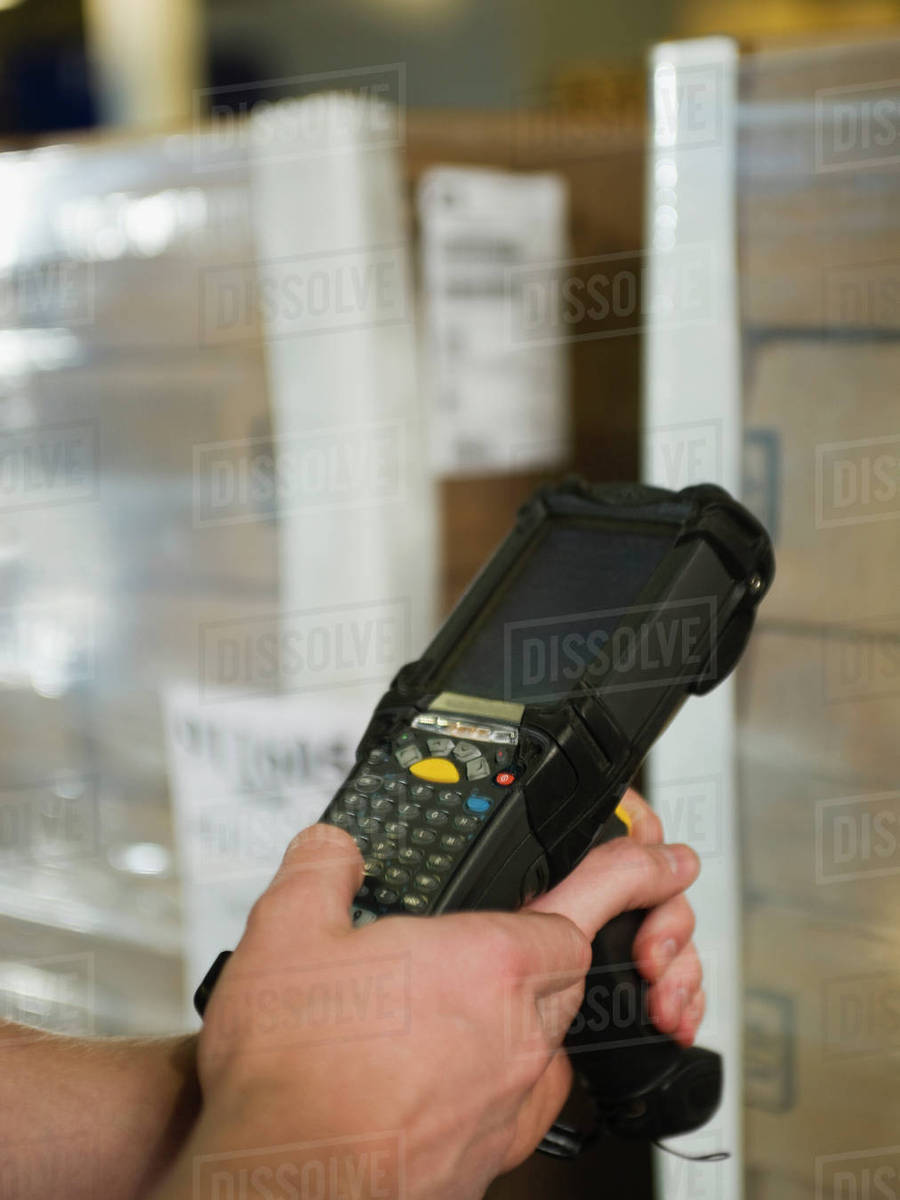 Close up of package scanner - Royalty-free Stock Photo | Dissolve