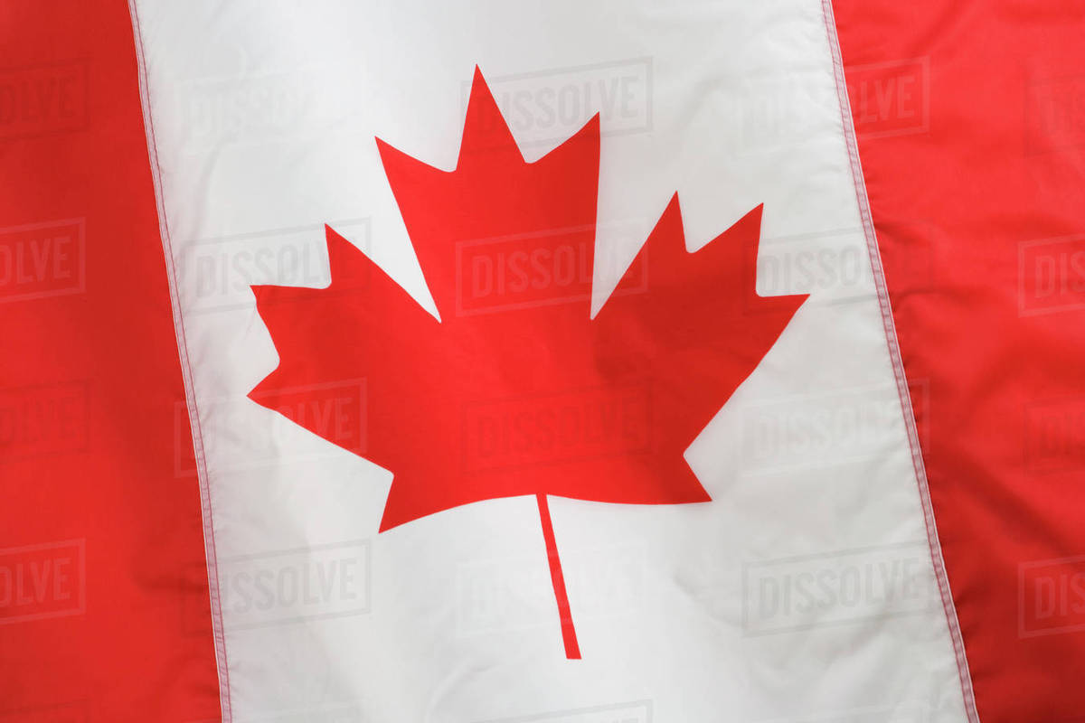 Close up of Canadian flag - Royalty-free Stock Photo | Dissolve