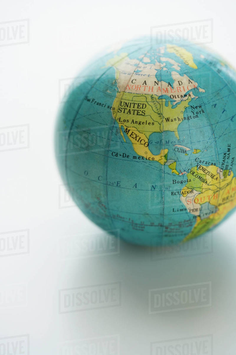 Studio shot of globe - Royalty-free Stock Photo | Dissolve