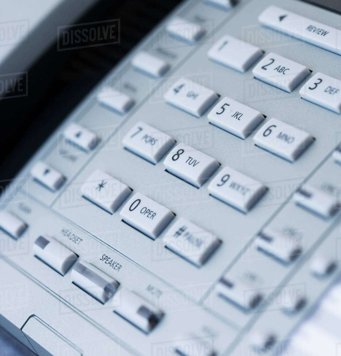 Close up of telephone keypad - Stock Photo - Dissolve