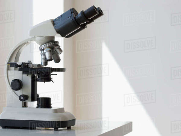 Microscope on table - Royalty-free Stock Photo | Dissolve