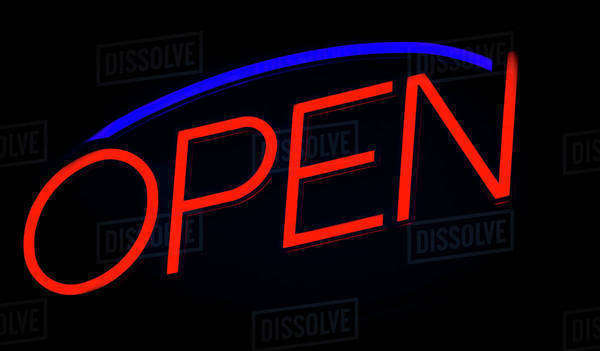 Neon sign - Stock Photo - Dissolve