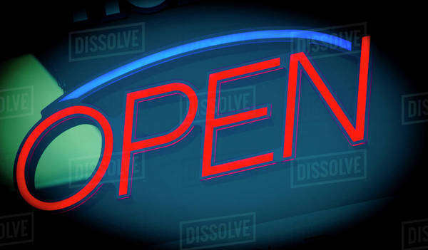 Neon sign - Stock Photo - Dissolve