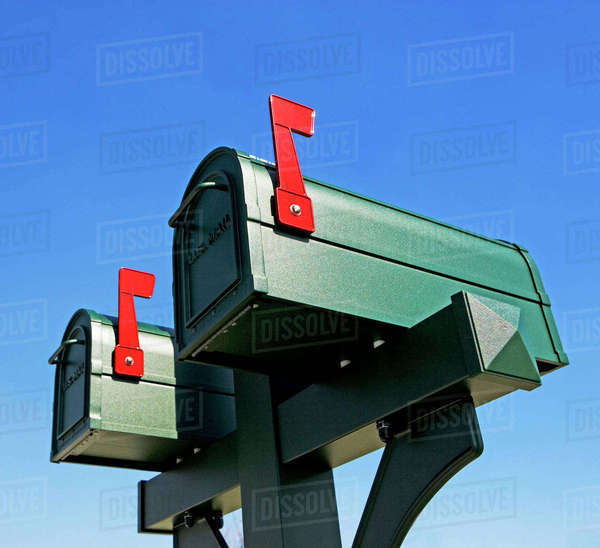 Low angle view of mailboxes - Stock Photo - Dissolve