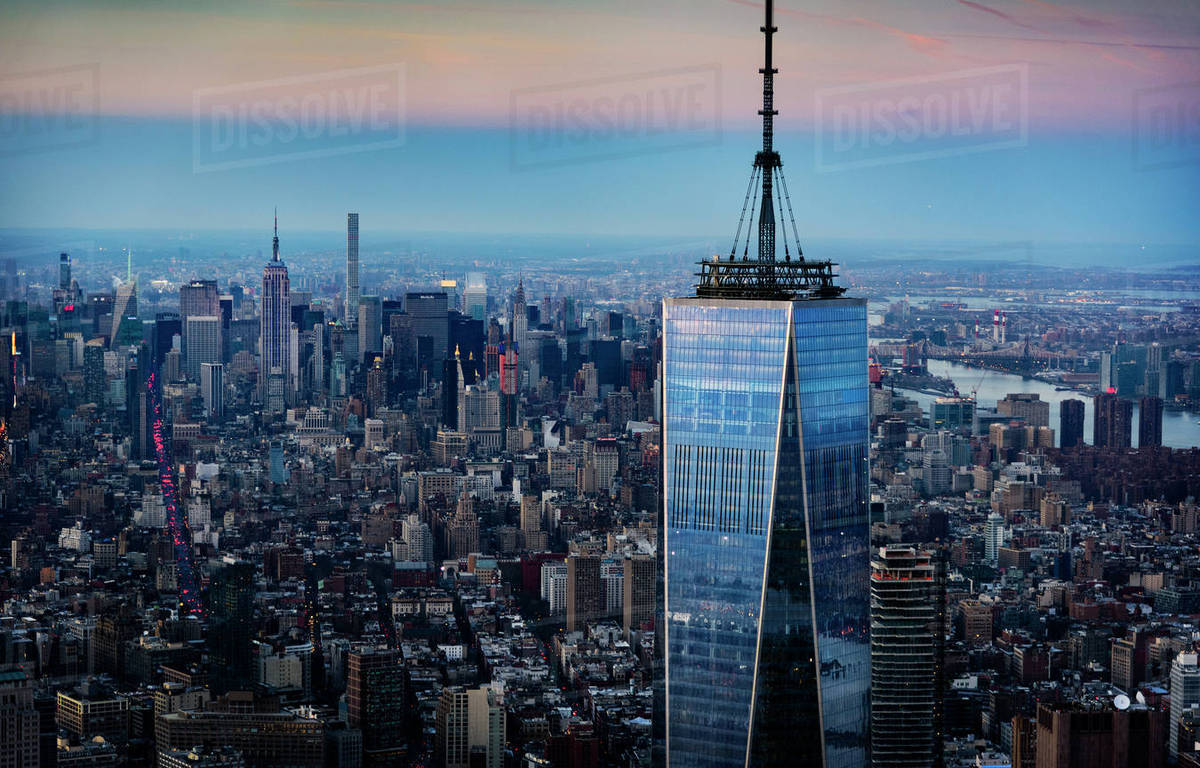 Aerial view of One World Trade Center - Royalty-free Stock Photo | Dissolve