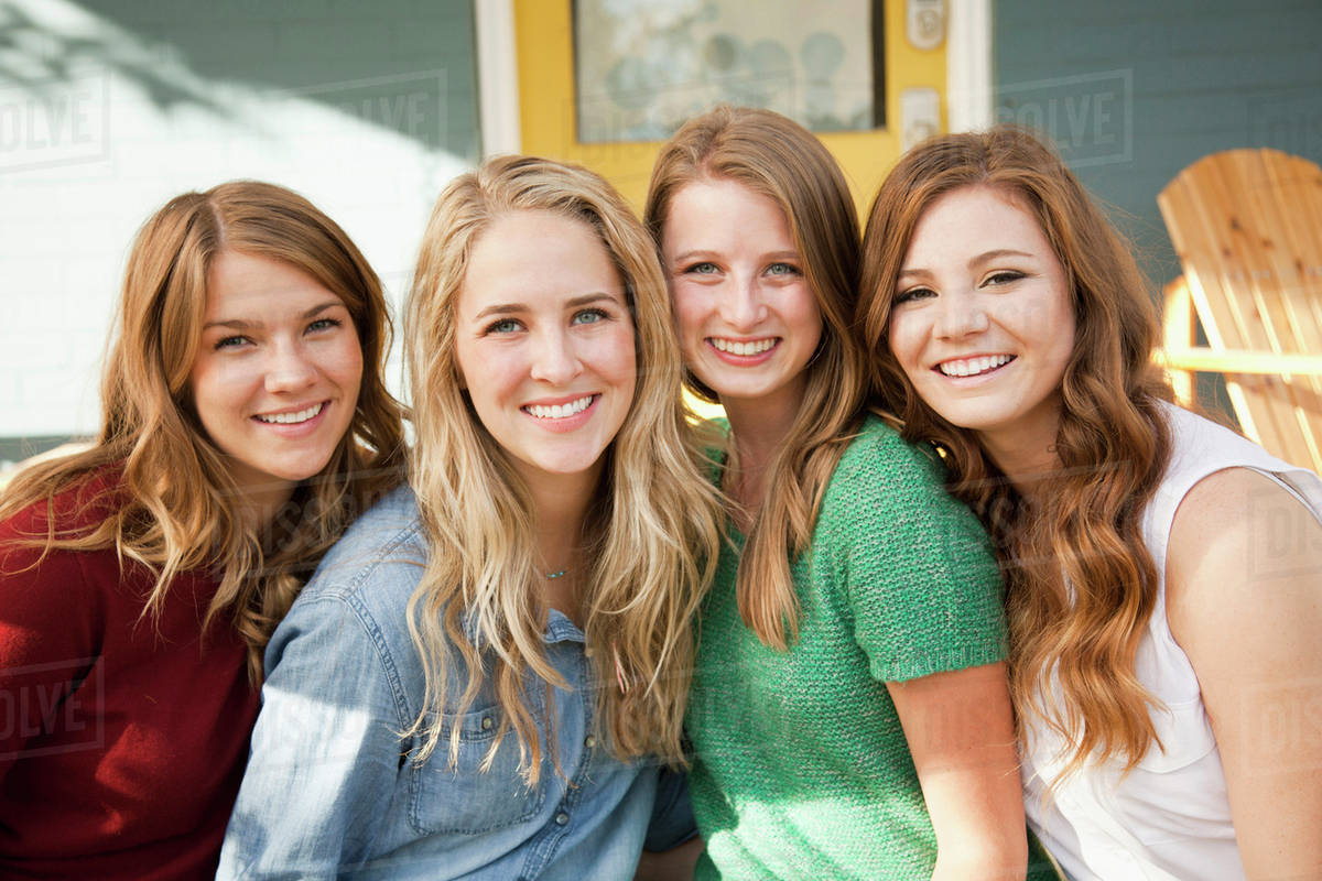 Portrait of four friends - Royalty-free Stock Photo | Dissolve