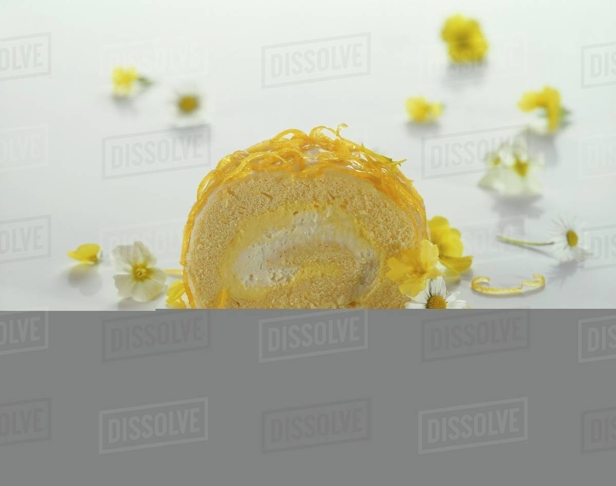 Lemon roulade - Stock Photo - Dissolve