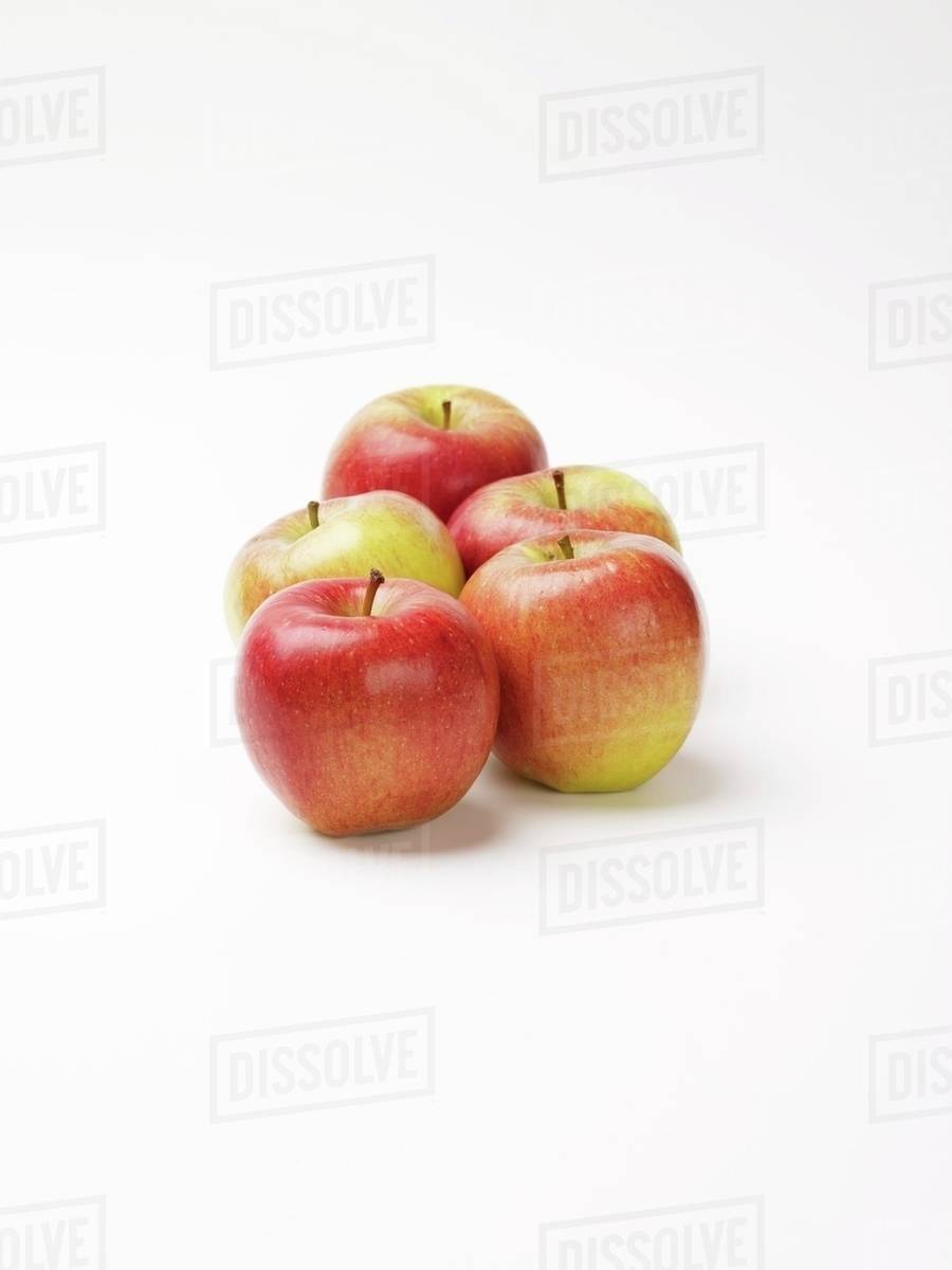 Five red apples - Royalty-free Stock Photo | Dissolve