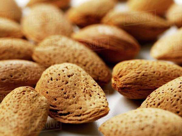Several almonds - Royalty-free Stock Photo | Dissolve