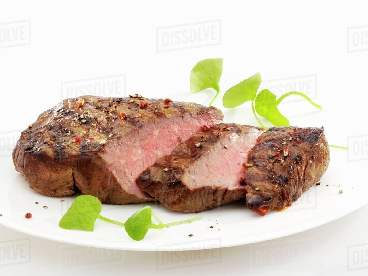 Fried beef rump steak - Stock Photo - Dissolve