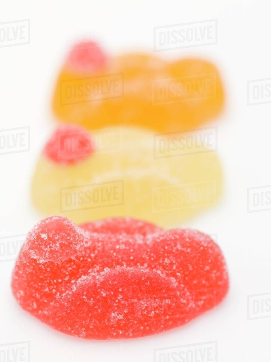 Three jelly chicks - Stock Photo - Dissolve