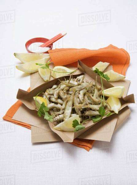 Alborelle fritte (Deep-fried freshwater fish, Italy) - Stock Photo ...