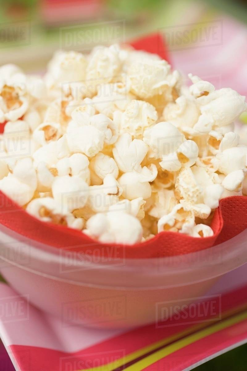 Popcorn in plastic bowl - Royalty-free Stock Photo | Dissolve
