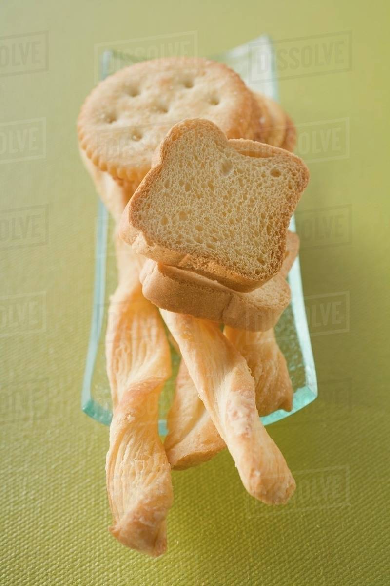 Crackers, zwieback and bread sticks - Royalty-free Stock Photo | Dissolve