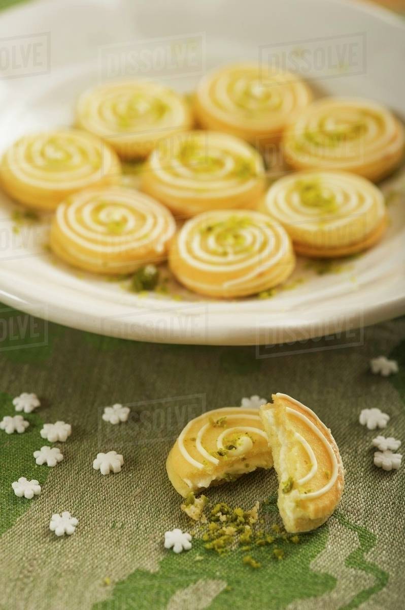 Lemon sables with lime zest - Royalty-free Stock Photo | Dissolve