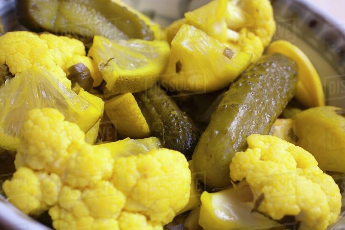 Torshi; Traditional Iraqi Pickled Vegetables - Stock Photo - Dissolve