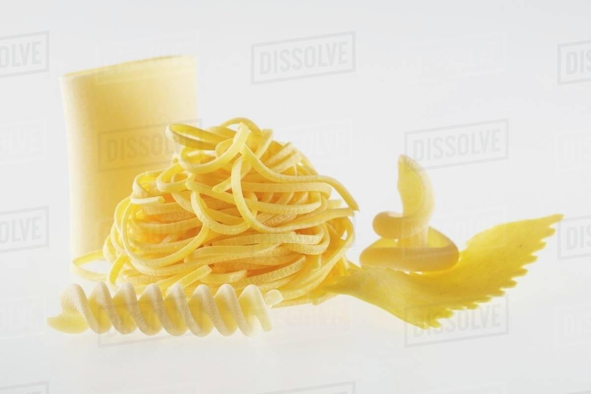 Various types of egg pasta - Royalty-free Stock Photo | Dissolve