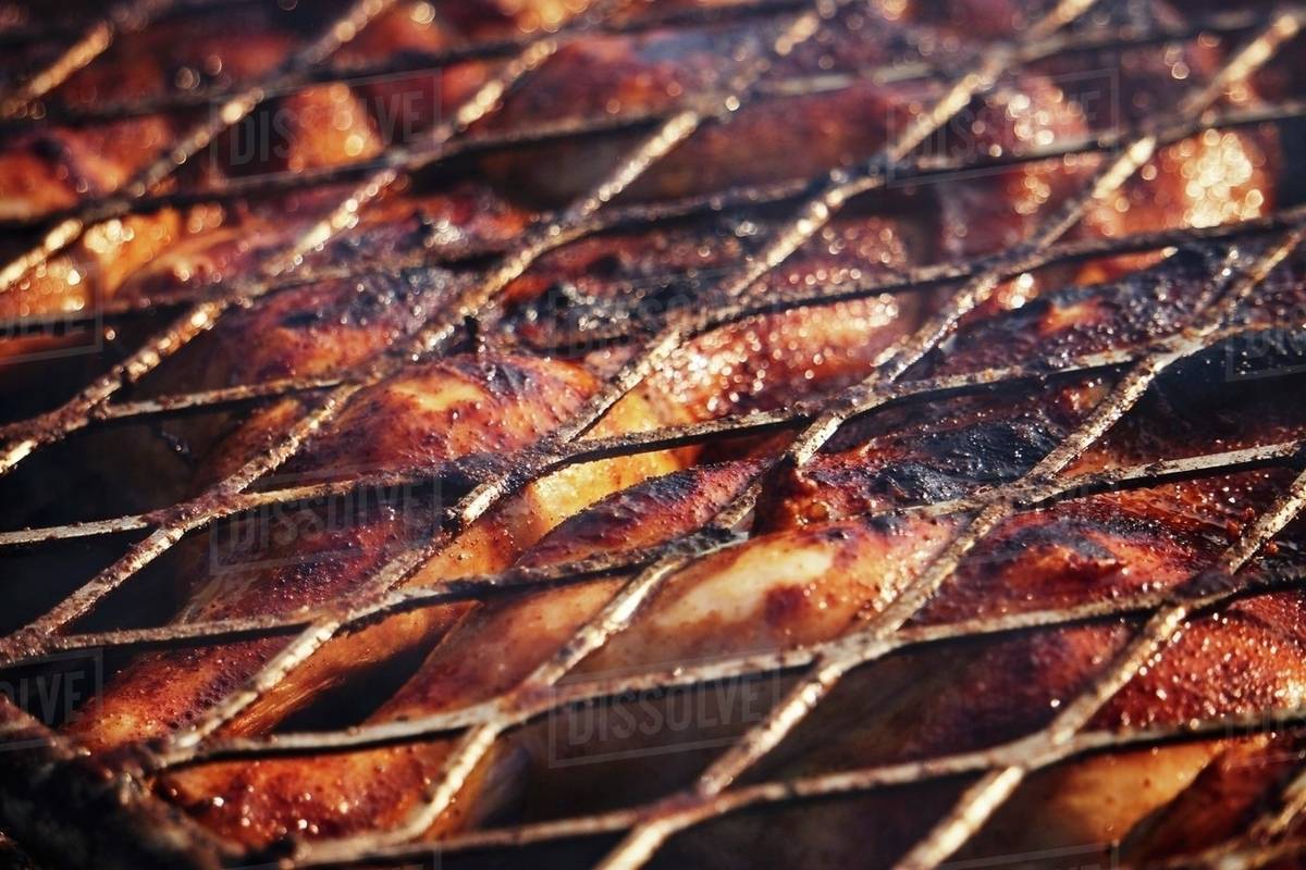 Chicken rotating at an Amish barbecue, Quarryville, PA, USA - Stock ...