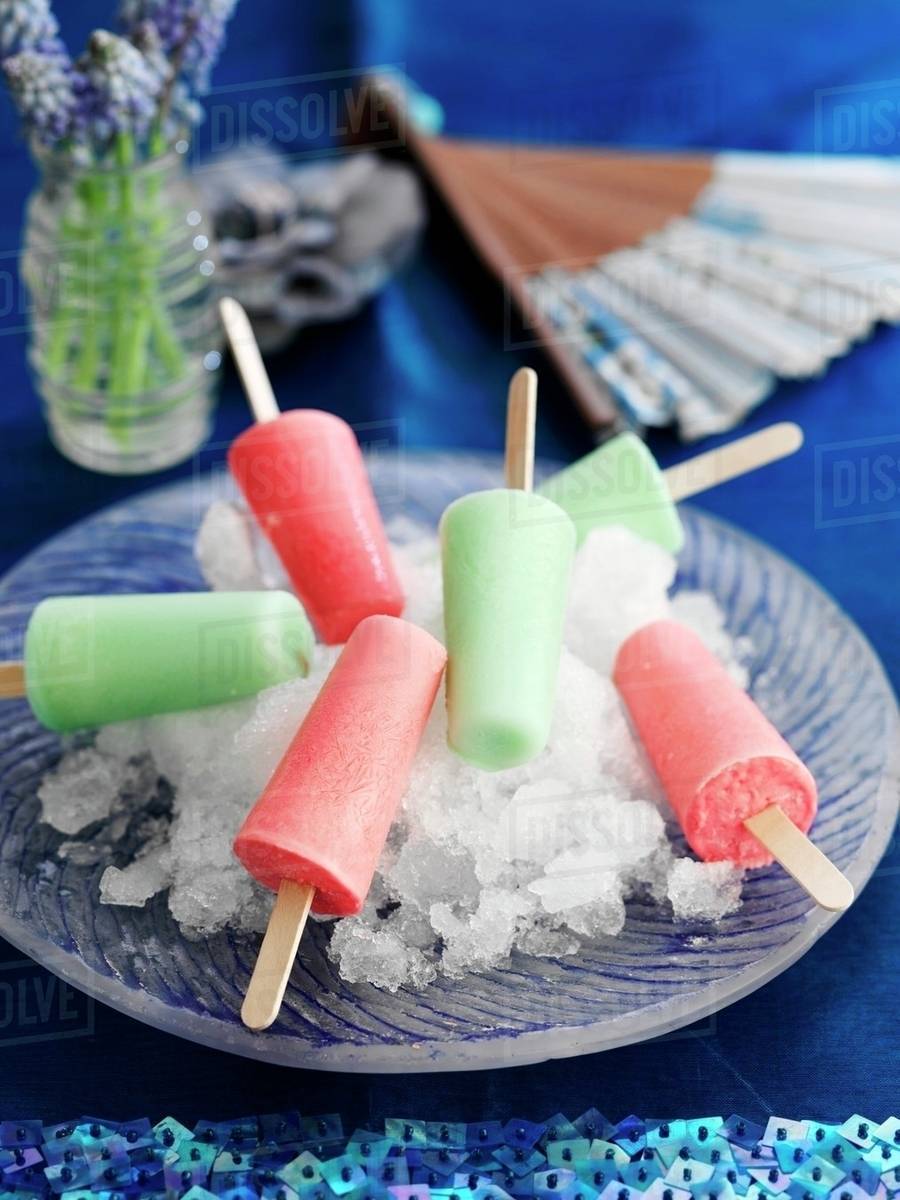 Home-made fruit ice lollies - Royalty-free Stock Photo | Dissolve