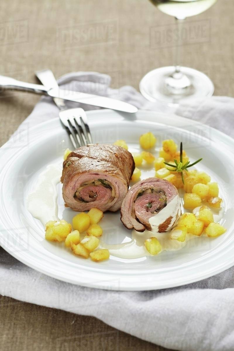 Veal roulade with potatoes - Royalty-free Stock Photo | Dissolve