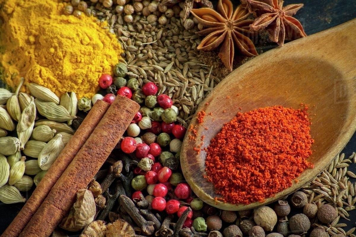 Various spices (close-up) - Royalty-free Stock Photo | Dissolve