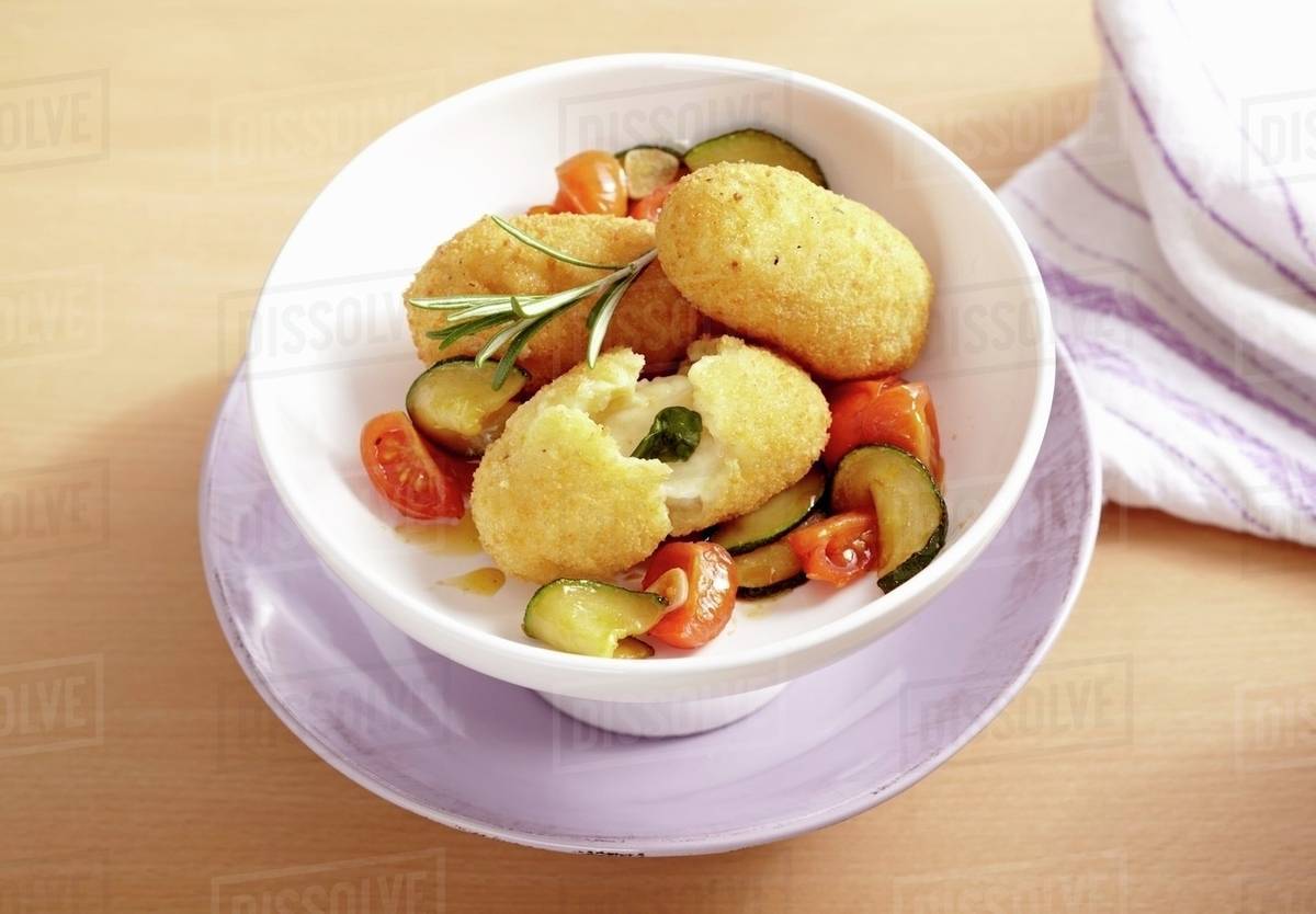 Roman rice croquettes - Stock Photo - Dissolve