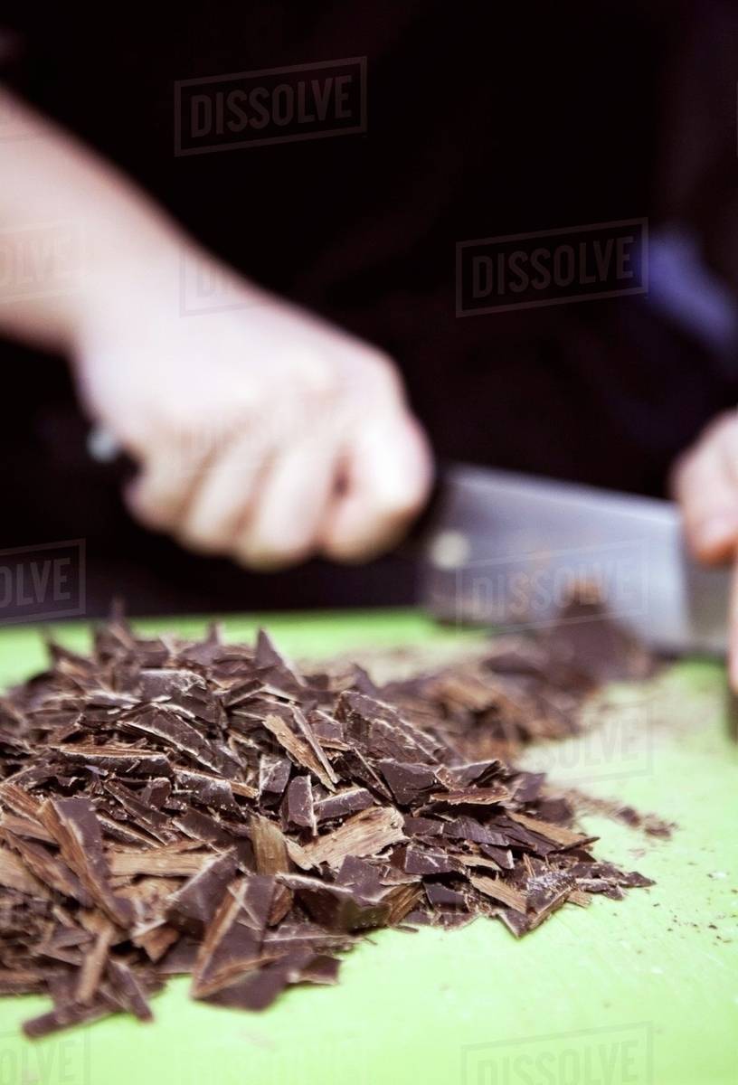 Chopped chocolate - Stock Photo - Dissolve