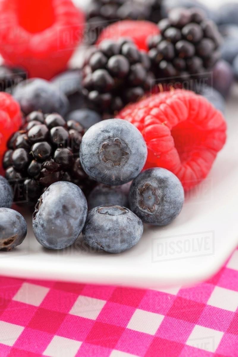 Mixed summer berries - Royalty-free Stock Photo | Dissolve