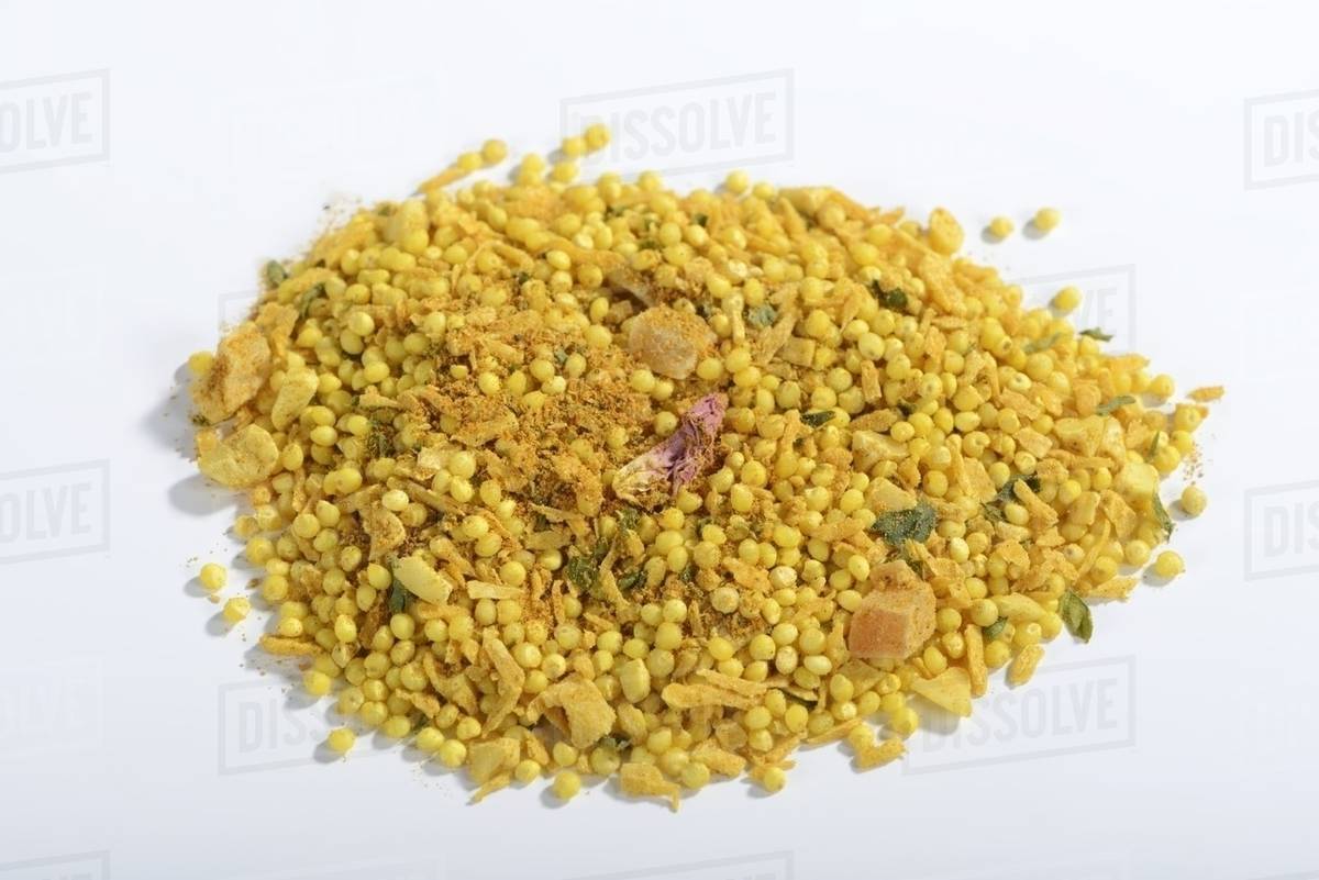 A ready-made mix of millet with dried fruit, nuts and spices - Stock ...