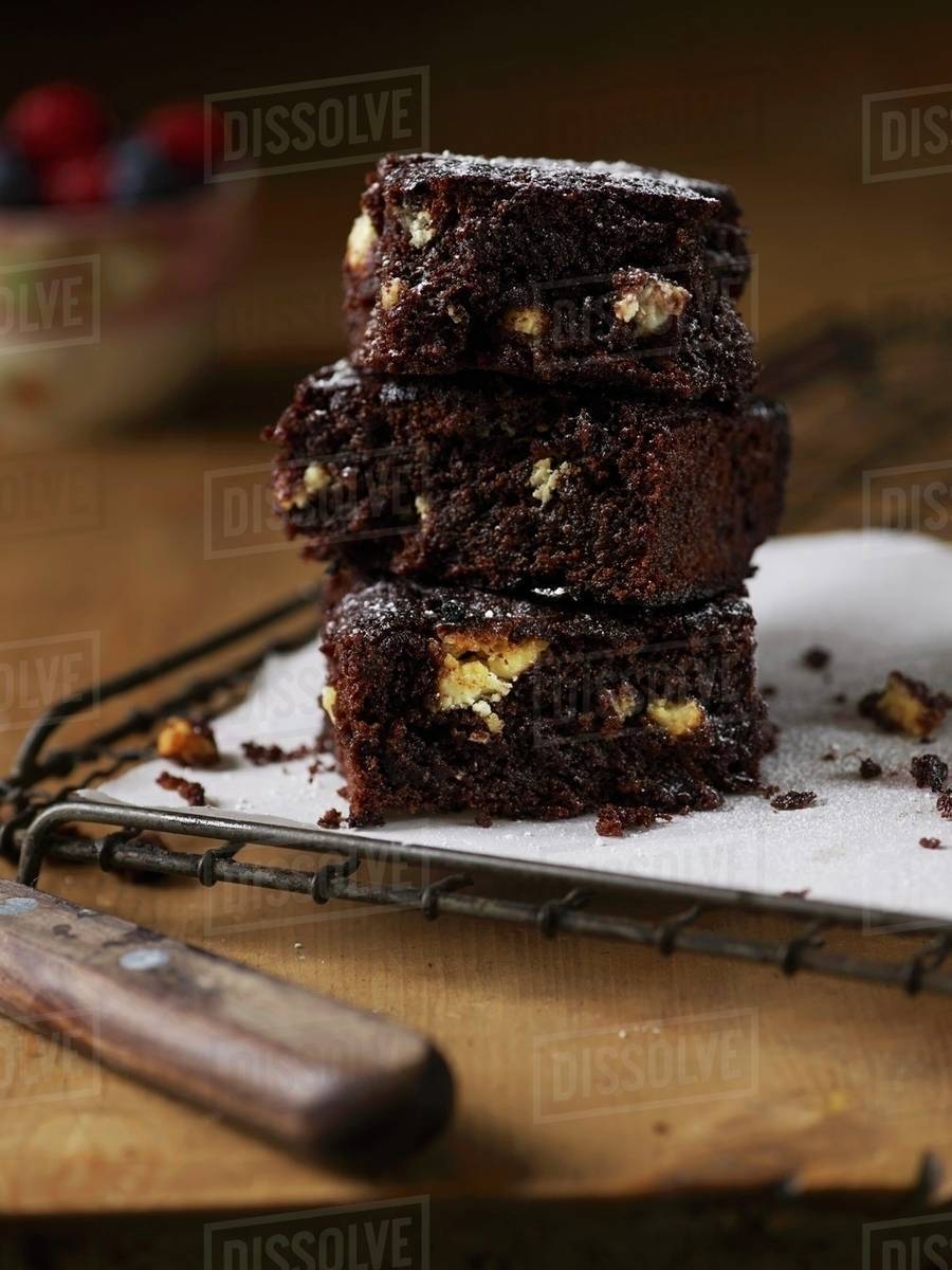 A stack of brownies - Royalty-free Stock Photo | Dissolve