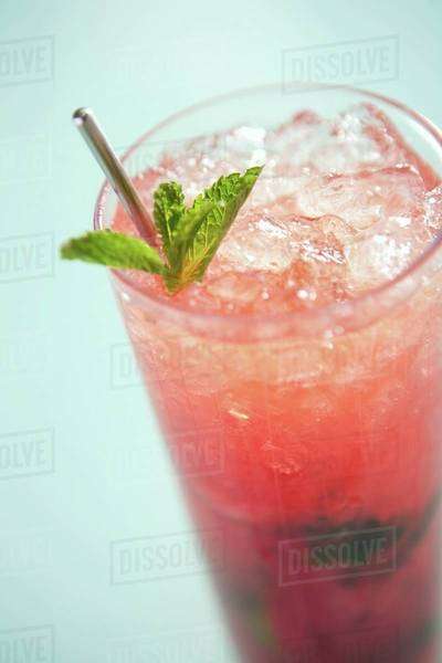 Raspberry Rose Mojito - Stock Photo - Dissolve