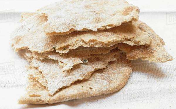 A stack of crispy unleavened bread - Royalty-free Stock Photo | Dissolve
