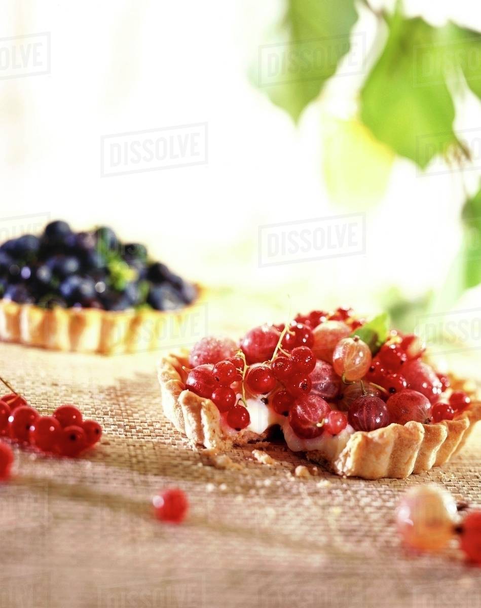 Mini Gooseberry and Blueberry Tarts - Royalty-free Stock Photo | Dissolve