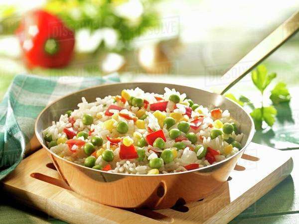 Colorful vegetable-rice dish - Royalty-free Stock Photo | Dissolve