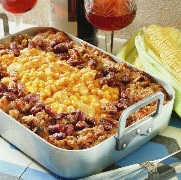 Mince and sweetcorn bake - Royalty-free Stock Photo | Dissolve