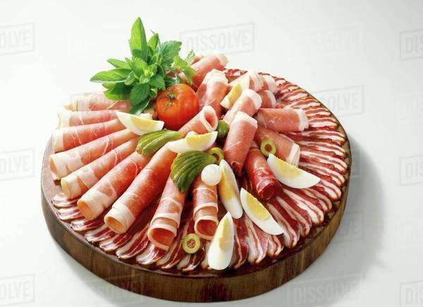 Ham platter - Royalty-free Stock Photo | Dissolve