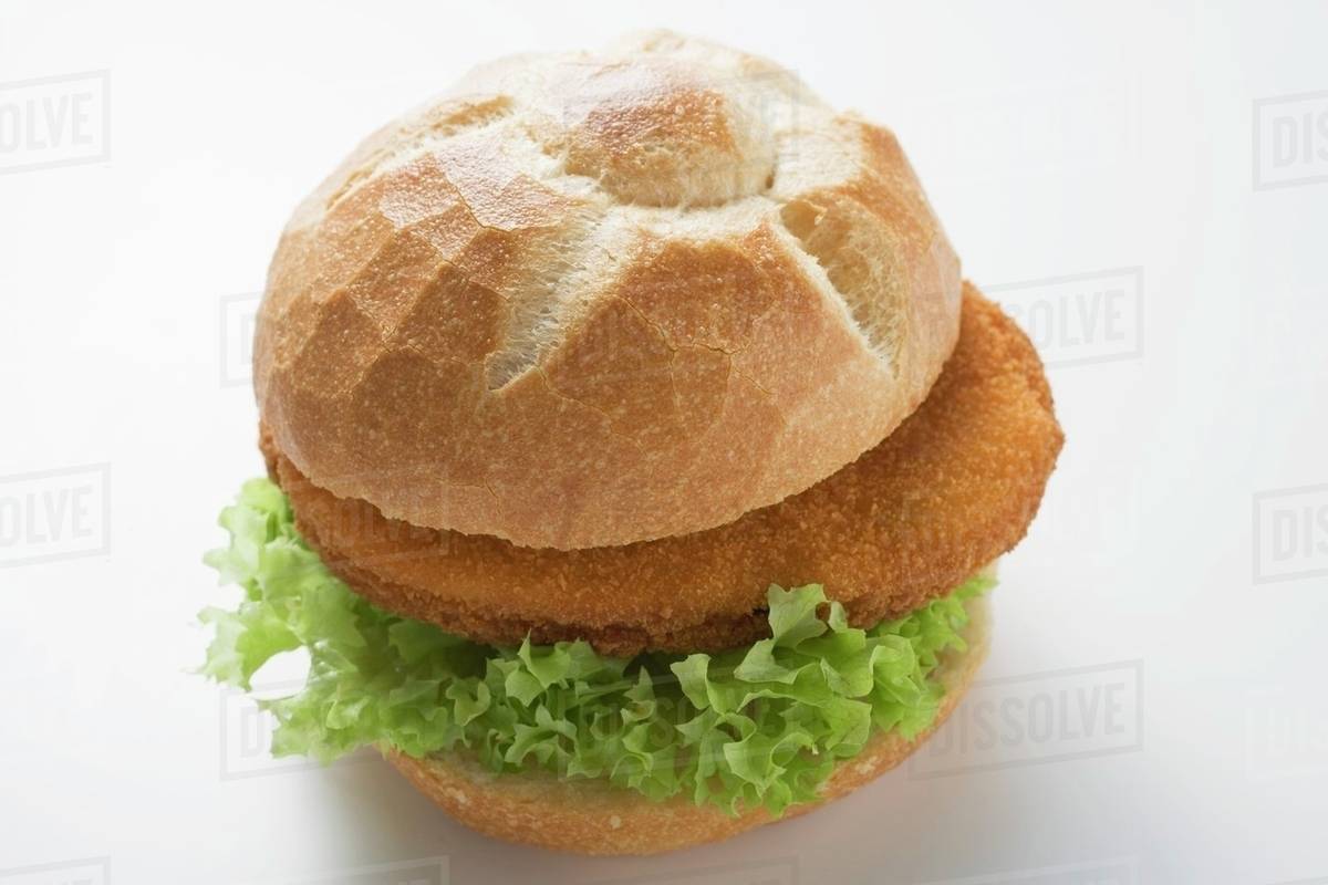 Schnitzel roll with lettuce - Royalty-free Stock Photo | Dissolve