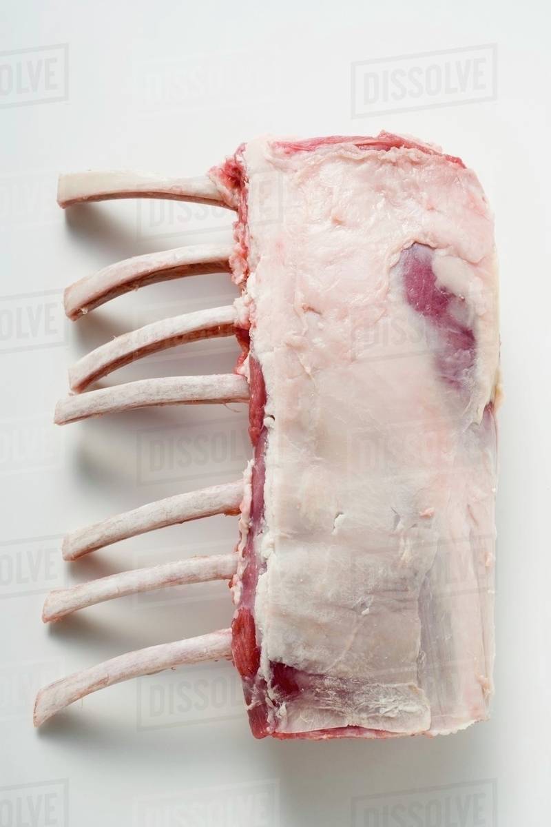 Rack of lamb from above - Stock Photo - Dissolve