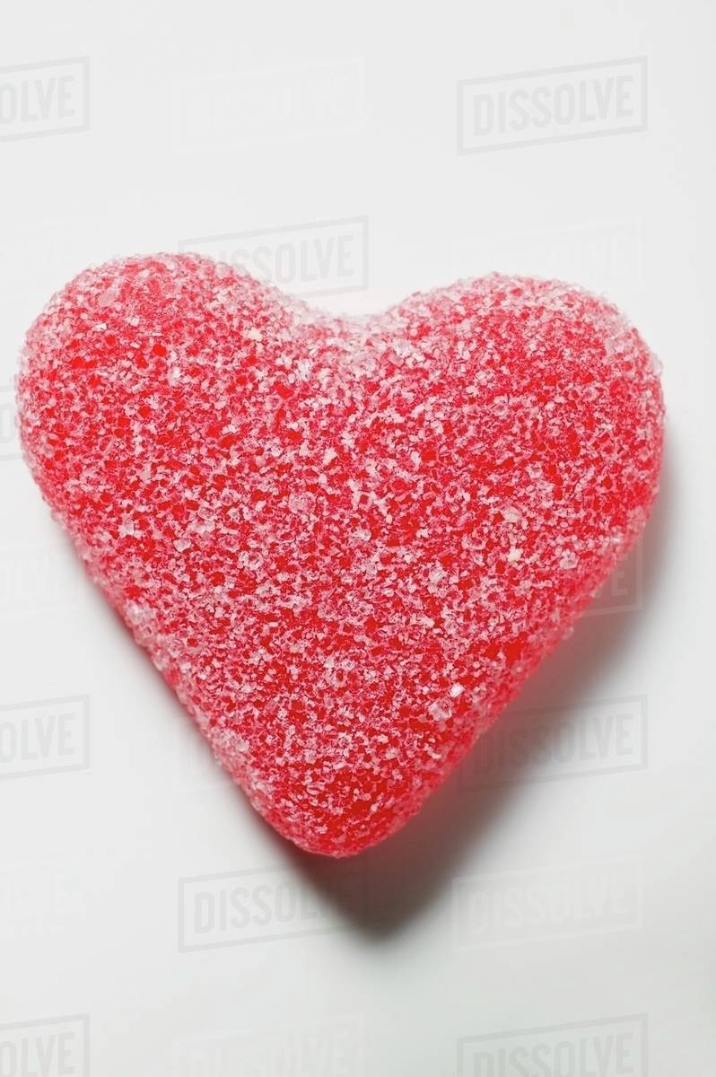 Red jelly heart - Royalty-free Stock Photo | Dissolve