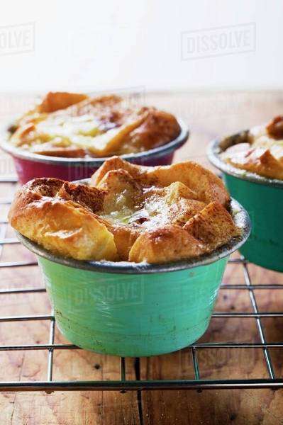Individual bread puddings - Royalty-free Stock Photo | Dissolve