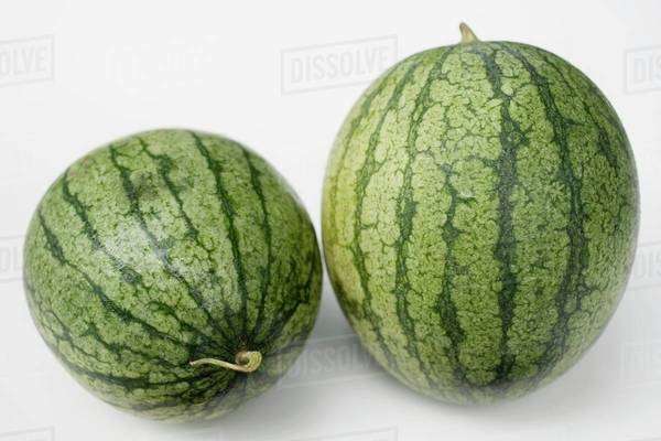 Two watermelons - Stock Photo - Dissolve