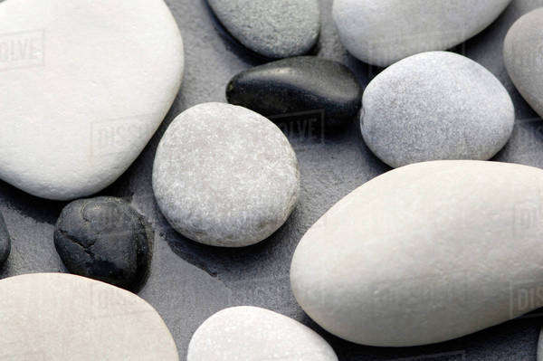 Pebbles, close-up - Stock Photo - Dissolve