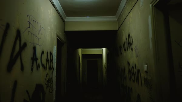 Old Apartment,Ghetto Building,long Dark Hallway - Stock Video Footage ...