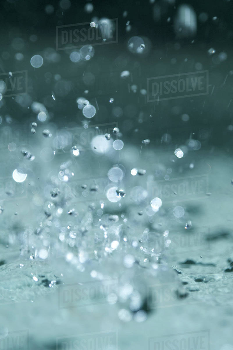 Water splashing, extreme close-up - Stock Photo - Dissolve