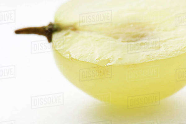 White grape, cross section, extreme close-up - Royalty-free Stock Photo ...
