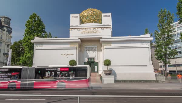 The Secession Building timelapse hyperlapse (Wiener Secessionsgebaude ...