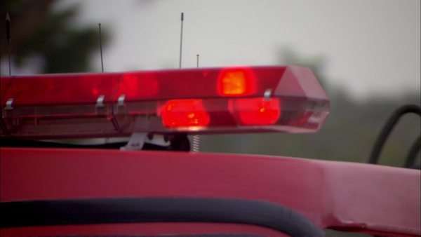 Close-up on fire engine lights - Stock Video Footage - Dissolve